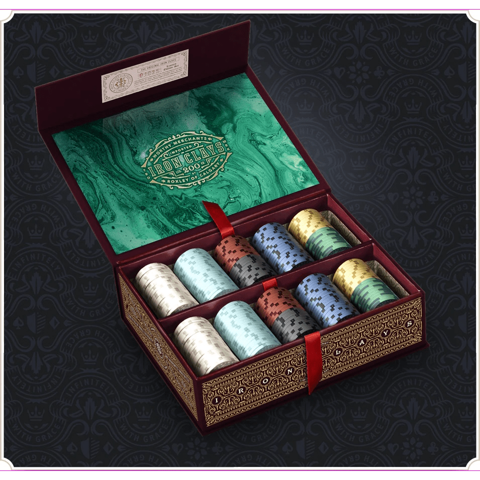 Iron Clays 200 Printed Box with Chips - Gamer's Dream